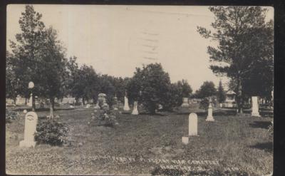 REAL PHOTO Postcard HARTLEY Ohio/OH Pleasant View Cemetery Grave ...