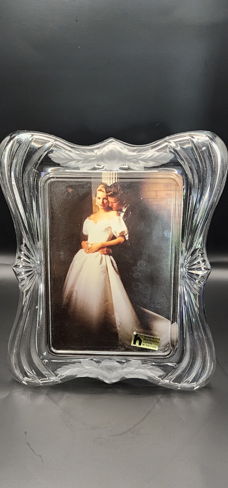 Vintage Mikasa Crystal Picture Frame Princess SA51/829 11 1/4" Germany ...