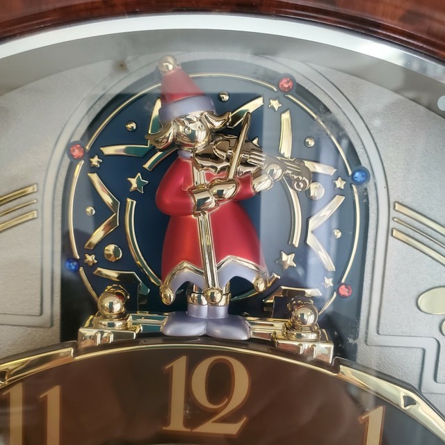 Seiko QXM481BR 12 Melodies in MOTINO Wall Clock Swarovski Crystals for ...