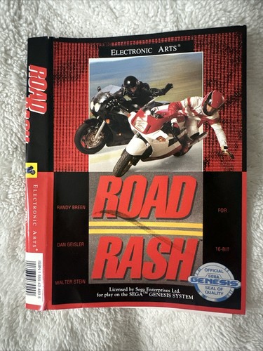 Sega Genesis Cover Art Only Road Rash | eBay