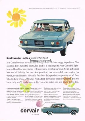 1960 CHEVROLET CHEVY Corvair 700 Series Horizon Blue 4-door Sedan ...