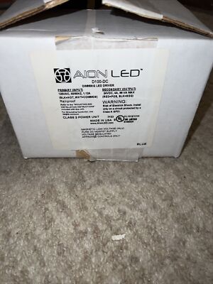 Aion LED D100-DC 24V DC Dimming Magnetic LED Driver 120V- Wet Location ...