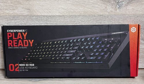 CyberPowerPC NOHI 02 Black Wired RGB LED USB Qwerty Gaming Keyboard | eBay