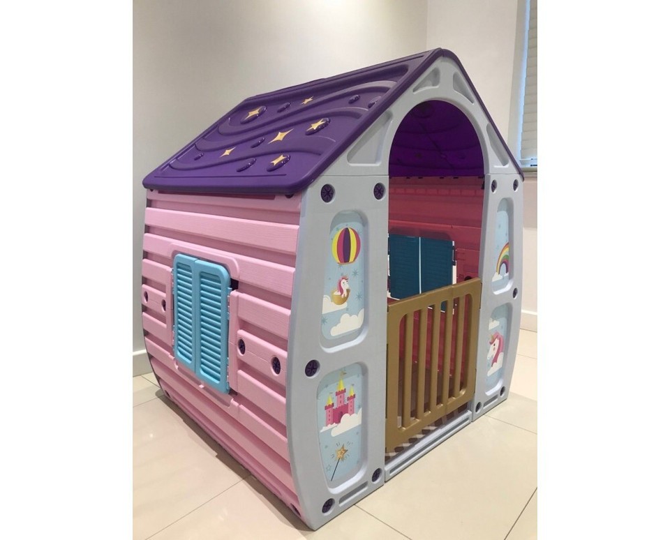 Childrens Playhouse Wendy House Magical Play House Starplast Unicorn Design | eBay UK