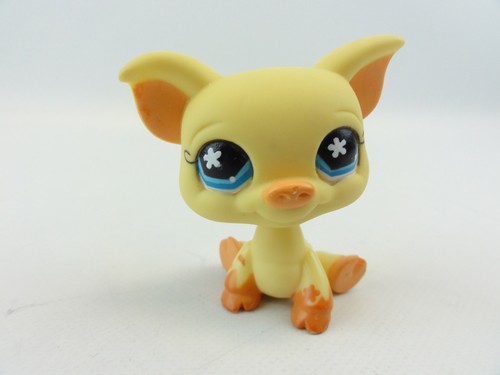 Littlest Pet Shop LPS #475 Pig 2006 Pet Lovin’ Zoo Yellow Body Blue ...