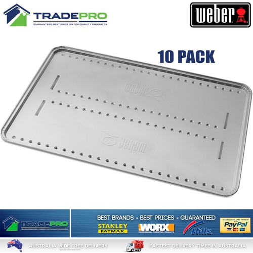 Weber Premium Convection Trays BBQ 10pk for Q2000 Q2200 Roasting Foil ...
