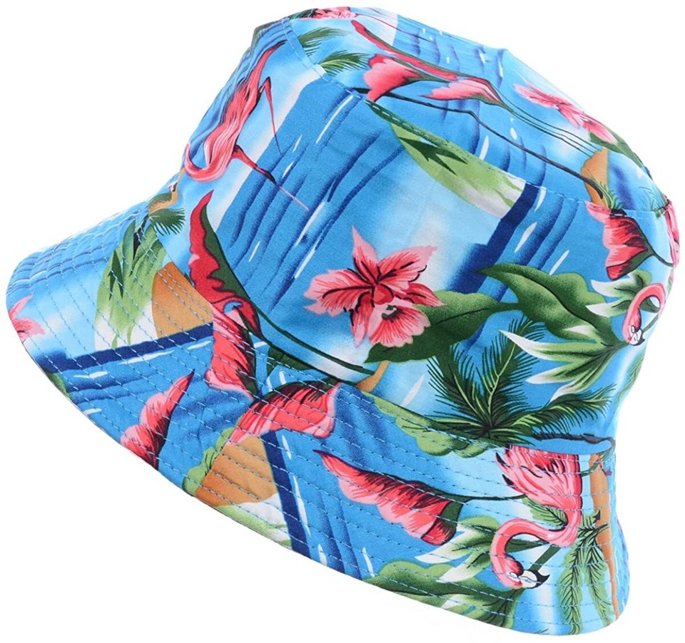 New Unisex Print Double-Side-Wear Reversible Bucket Hat, Fisherman Hat ...
