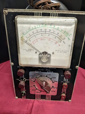 Vintage 50s DeVry Technical Institute Ohmmeter -Voltmeter # 1S14 - AS ...