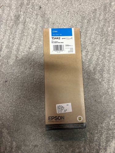 Genuine Epson T5442 Cyan Ink Stylus Pro 4000 4400 9600 220ml New Sealed ...