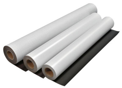 Eisenfolie/Ferrofolie weiß, bedruckbar, 1020mm 30m Rolle, 110mic Ferrit ...