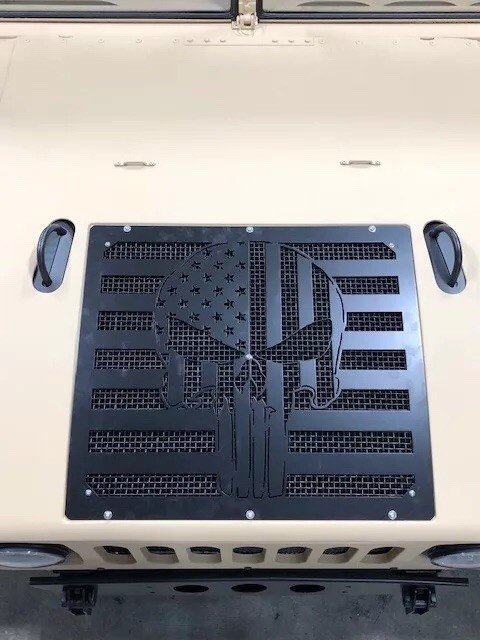American Punisher Hood Vent Grill for HUMVEE m998 m1045 m1123 m1097 ...