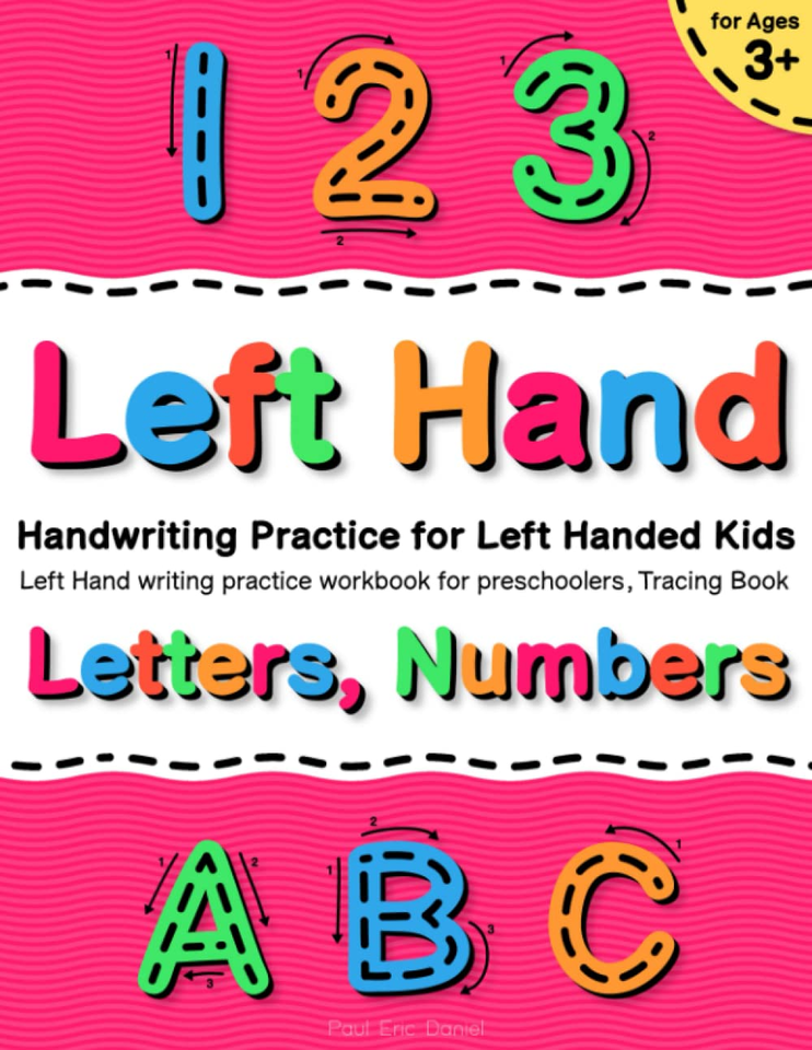 Handwriting Practice for Left Handed Kids Ages 3+ | Letters, Numbers ...