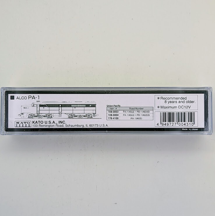 Kato 176-4106 N Scale ALCO PA-1 Locomotive Union Pacific # 605 | eBay