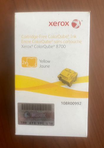 Genuine Xerox ColorQube 8700 Yellow Solid Ink 108R00992 (Box of 2 ...