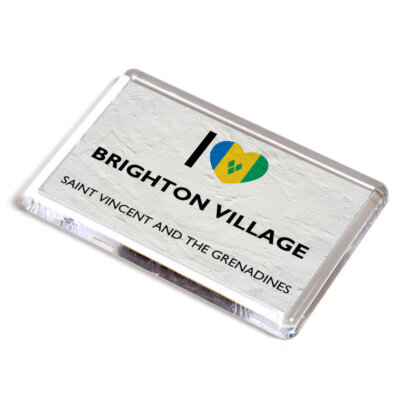 FRIDGE MAGNET - I Love Brighton Village, Saint Vincent and the ...