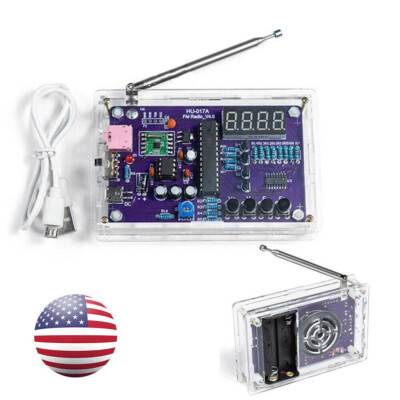 Electronic DIY Parts 87-108MHz with/No Shell HU-017A RDA5807S FM Radio ...