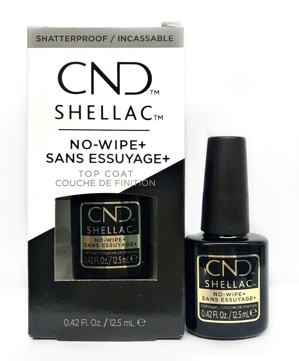 CND Shellac No-Wipe+ Top Coat .42 fl. oz/ 12.5 mL | eBay