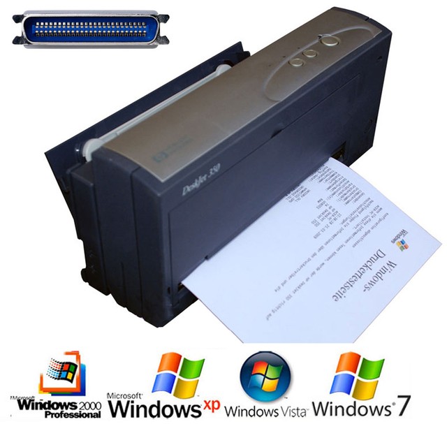 Mobile HP Deskjet 340 350C Printer For Ms-dos Windows 95 98 Anschl Lpt ...