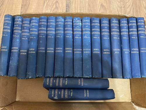 Antique Alden's Cyclopedia of Universal Literature Vol. 1-20 INCOMPLETE ...