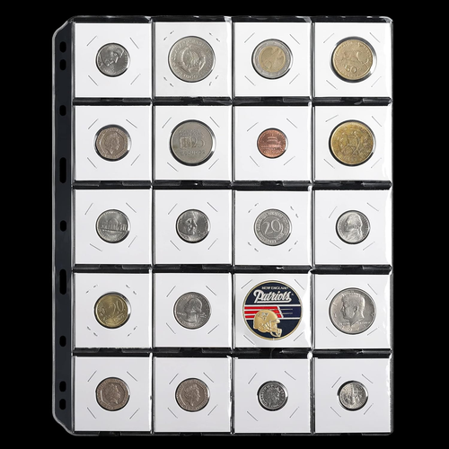 300PCS Coin Flips 2X2 Inch Pockets 6 Sizes Cardboard Coins Holders Coin ...