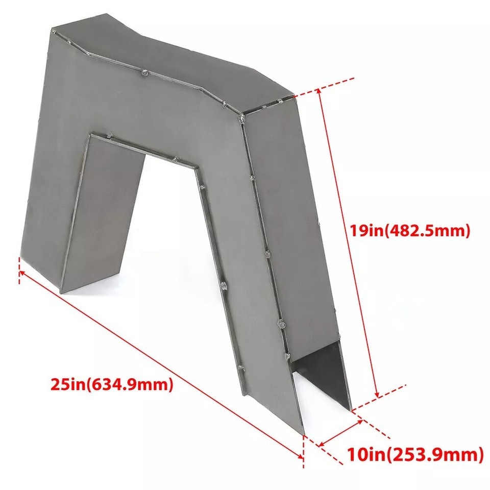 1 PAIR C Notch Frame Step Notch CNotch Set Steel For 1963-1972 Chevy ...