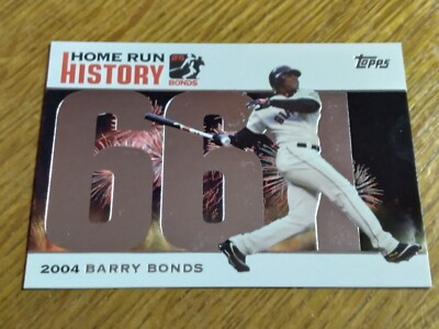 2006 Topps Baseball Barry Bonds Home Run History #661 EX-Nr Mt | eBay