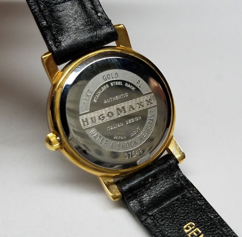 HUGO MAXX 18K GOLD PLATED STAINLESS STEEL LADIES CLASSY WATCH Mint ...