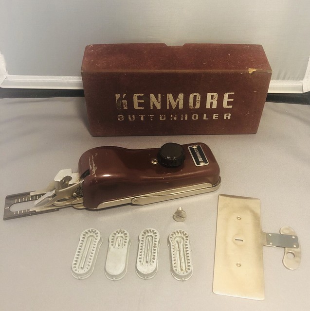 Vintage Kenmore Buttonhole Attachment 60774 Zigzag Buttonholer for sale ...