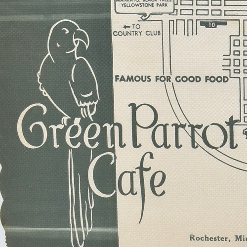 1950s Green Parrot Cafe Restaurant Edward Klopp Mayo Clinic Rochester ...