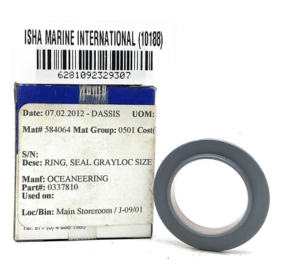 Grayloc Oceaneering 337810 Seal Ring Size 11 | eBay UK