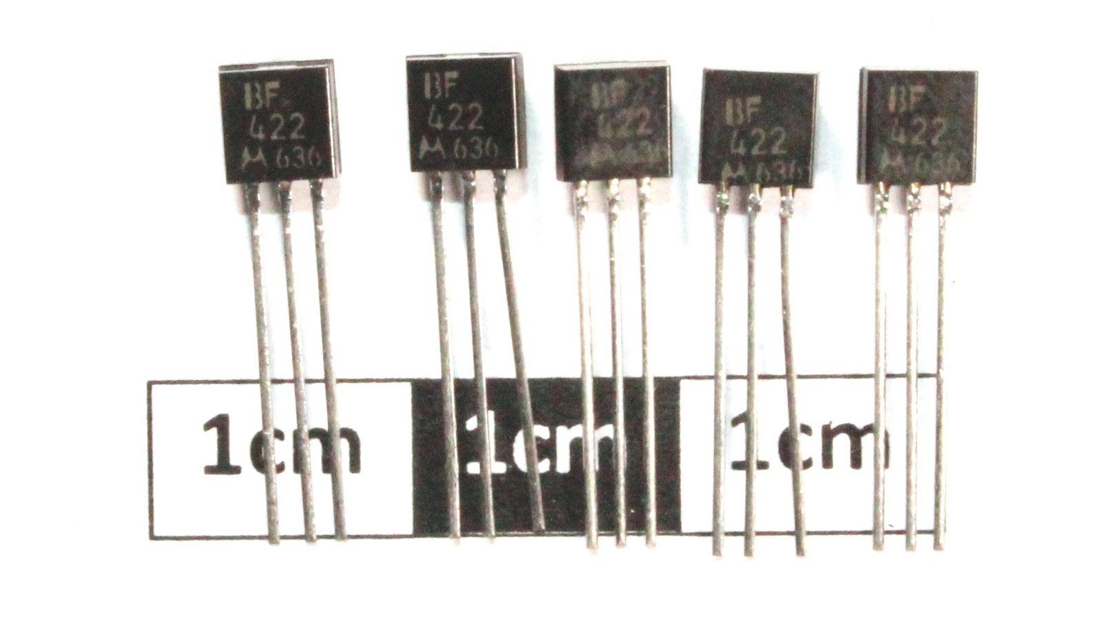 Motorola BF422 High Voltage NPN Transistor 250V 50mA 830mW TO-92 (Pk of ...