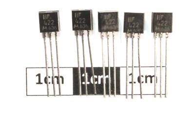 Motorola BF422 High Voltage NPN Transistor 250V 50mA 830mW TO-92 (Pk of ...