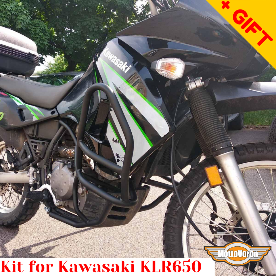 For Kawasaki KLR650 Side carriers KLR 650 Crash bars Pannier rack ...