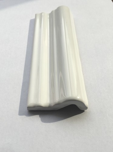 2X6 White Ceramic Single Ogee Molding Trim Piece (Sold per piece) | eBay