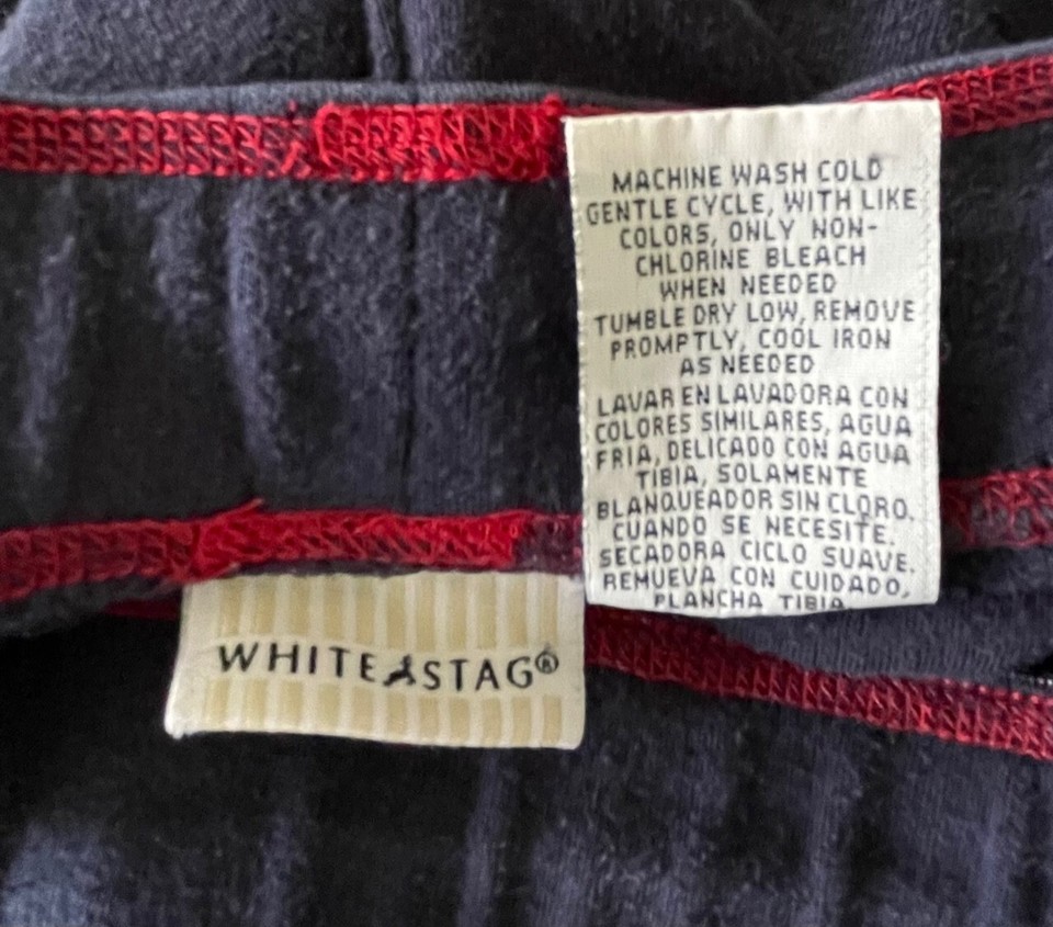 Ladies White Stag Cot/Poly Knit Shorts Set (Baseball Style ...