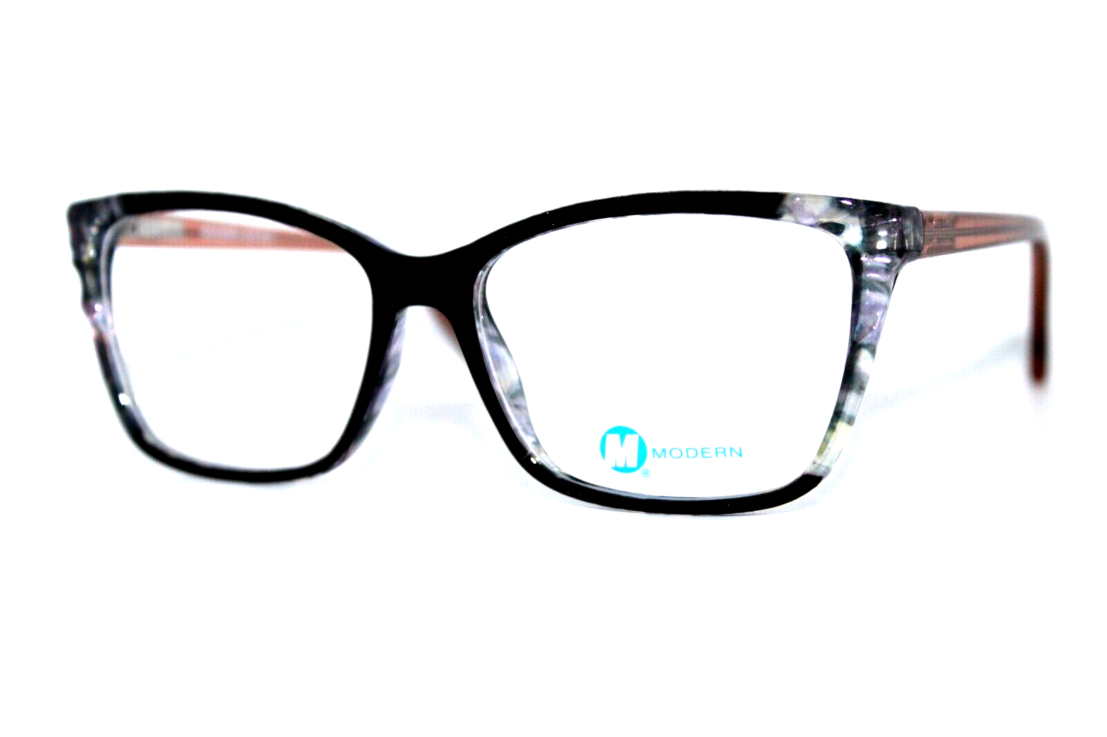 NEW MODERN OPTICAL NOTICE BROWN AUTHENTIC EYEGLASSES WOMEN'S FRAMES 54 ...