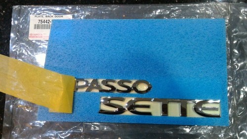 GENUINE TOYOTA PASSO SETTE BACK DOOR EMBLEM 75442-B1100 | eBay