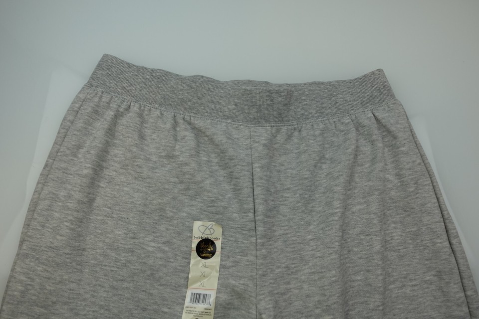 Bobbie Brooks Women's Pull-on Knit Pants Sweatpants Comfort Black Gray ...