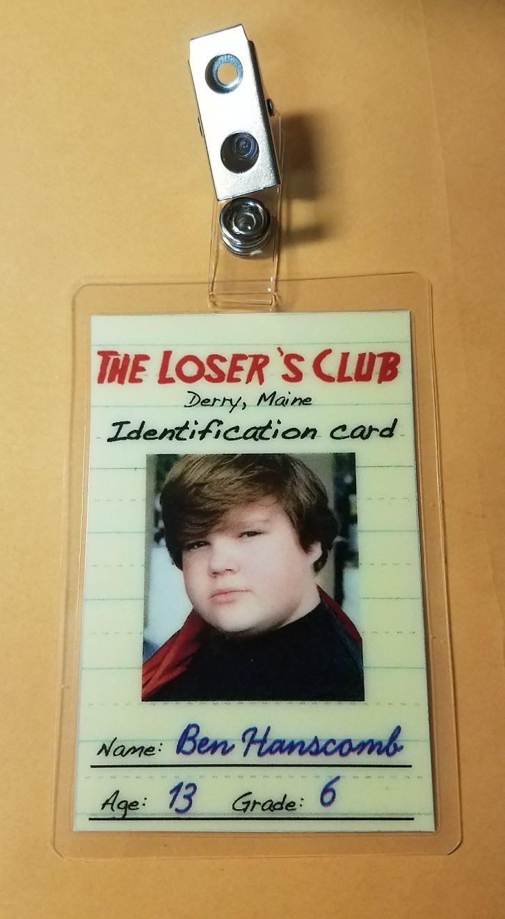 It Movie ID Badge - Loser's Club Ben Hanscomb cosplay costume | eBay
