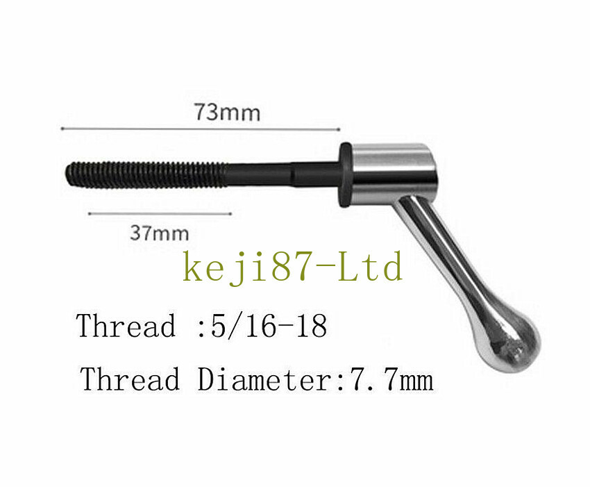 1X Milling Machine Quill Lock Bolt Handle 5/16 & Brass Sleeve Vertical ...