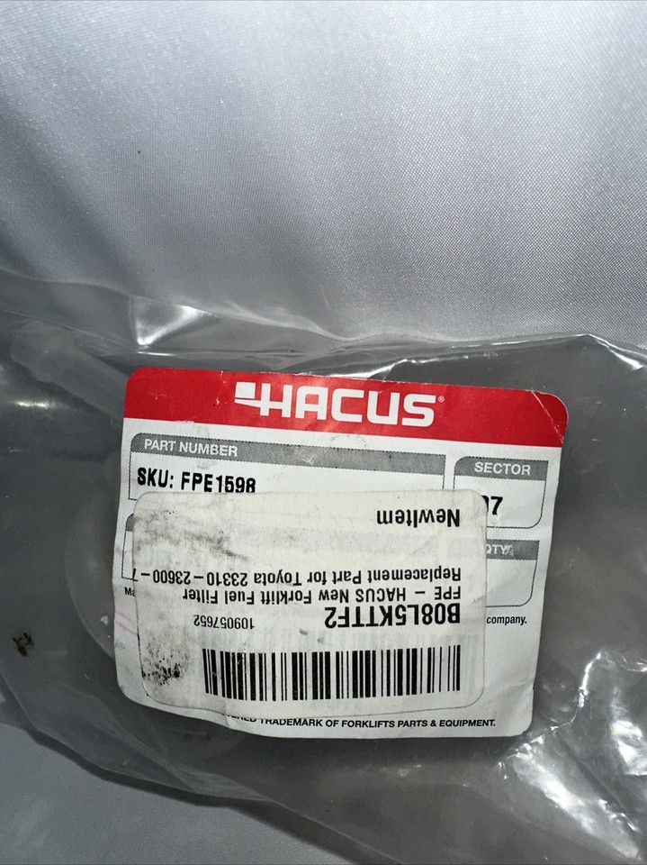 Hacus New Forklift Fuel Filter Replacement Part For Toyota 23310-23600 ...