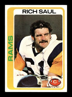 1978 Topps Football #498 Rich Saul Los Angeles Rams | eBay