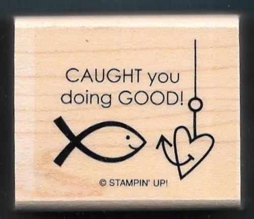 FISH SYMBOL Acrostic SAVIOR Religious Little Lambs Stampin Up! wood ...
