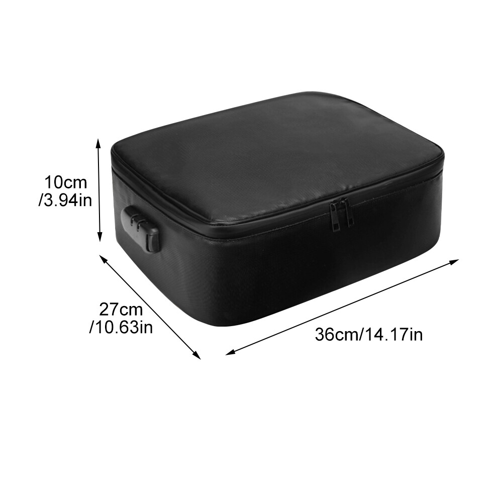 Valuables Certificates File Storage Box Document Passport Fireproof ...