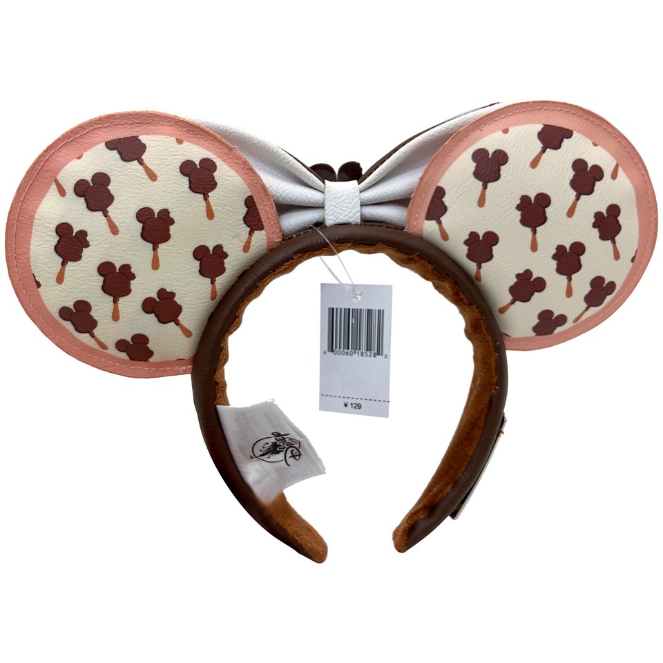 Disney~Parks Mickey Ice Cream Bar Ears Loungefly Minnie Mouse Bow Ears ...