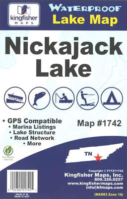Nickajack Lake Fishing Map-1742 | eBay