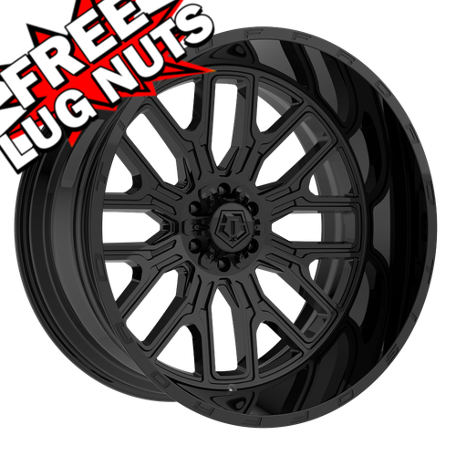 22 inch 22x12 TIS 560B Gloss Black wheels rims 5x150 -44 | eBay