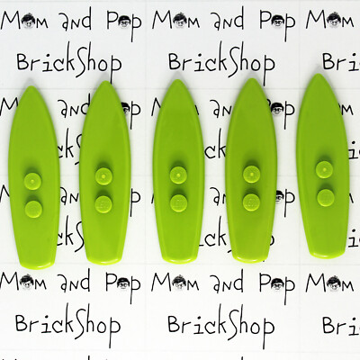LEGO Green Surfboard x5 City Beach Ocean Minifigure Accessory | eBay