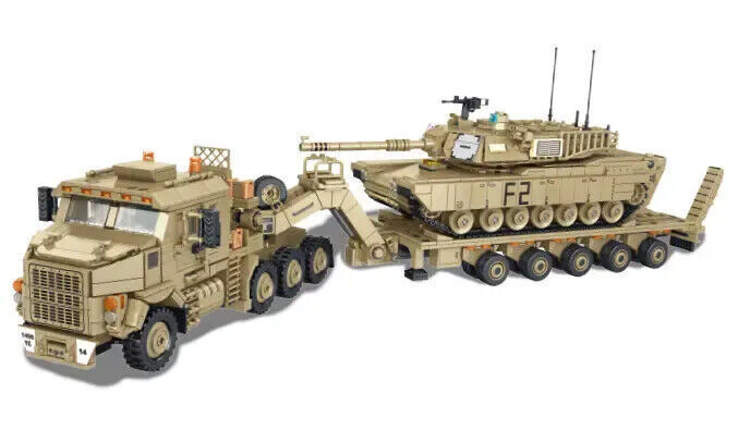 M1070 Armored Vehicle DIY Model Building Blocks Set Military For MOC ...