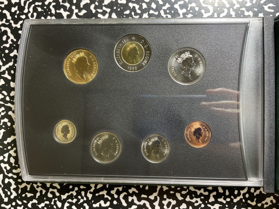 1999 Canada 7x Coin Specimen Set Lot#B2724 With Case & C.O.A. | eBay